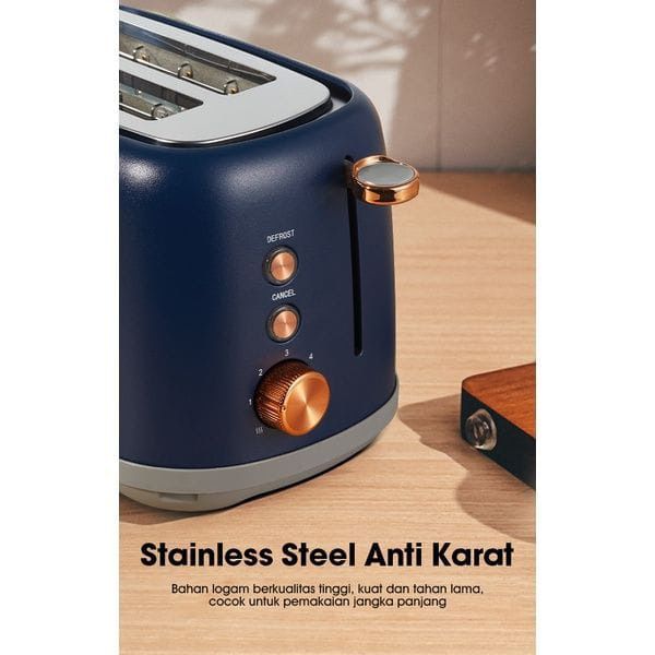 SAMONO Toaster SWTT800 Blue/Yellow | Lazada Indonesia
