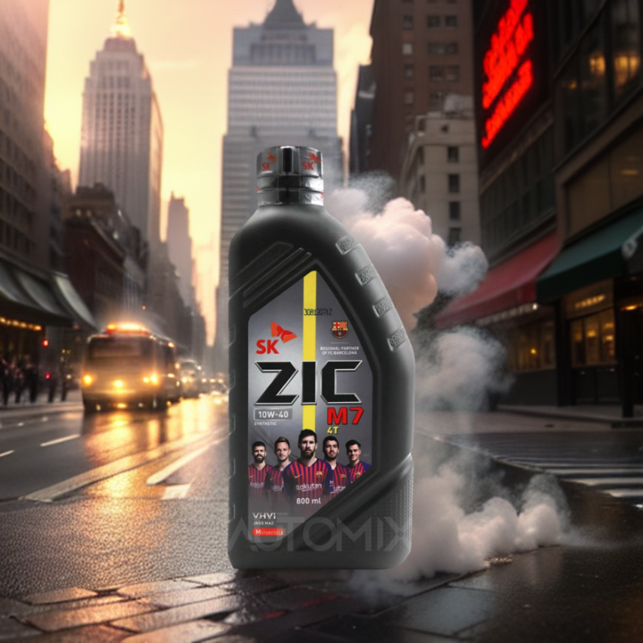 น้ำมันเครื่อง ZIC M7 4T SYNTHETIC SAE 10W40 ขนาด0.8ลิตร น้ำมันเครื่อง ...