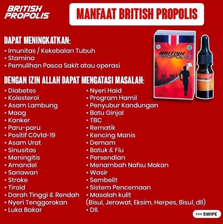 BRITISH PROPOLIS original.. untuk kesehatan tubuh | Lazada Indonesia