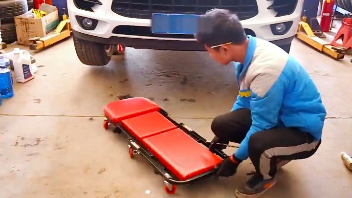 Car Repair Lying Board Mechanic Creeper Heavy Duty Auto Foldable Repair ...