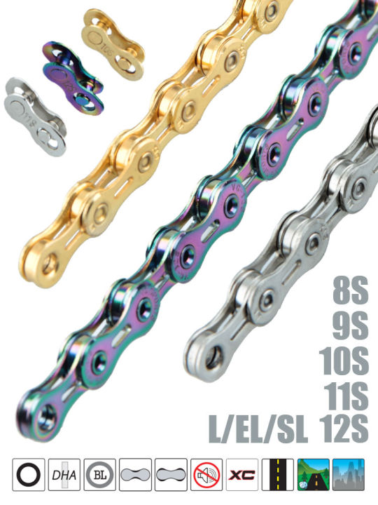 NFOX Ultra-light Hollow Road And Mountain Bike Chain for 8/9/10/11/12 ...