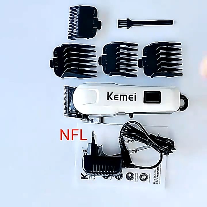 Kemei Hair Clipper Razor Hair Cut Rechargeable Cordless LCD Monitor ...