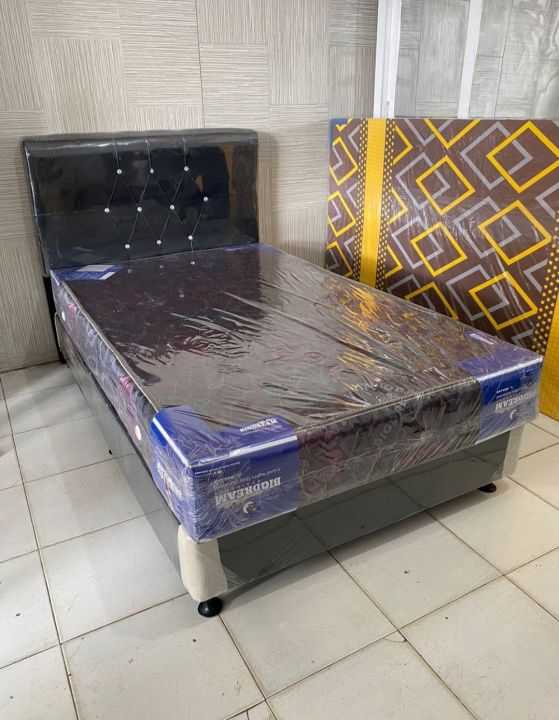 Harga Hemat satu set tempat tidur springbed 120x200 Bigdream Original ...
