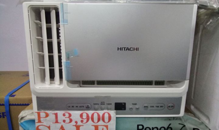 Hitachi 0.6HP Deluxe Window Type Remote Control Non-Inverter Aircon RA ...
