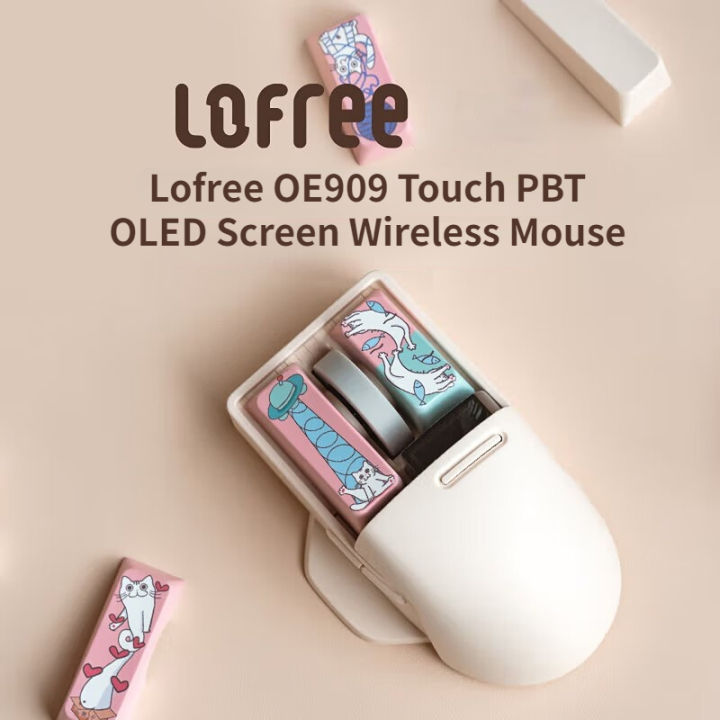 Original Lofree Touch PBT Wireless Mouse OLED Screen PAW 3805 Sensor ...