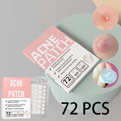 72 PCS Waterproof Acne Pimple Patches Blemish Hydrocolloid Stickers ...