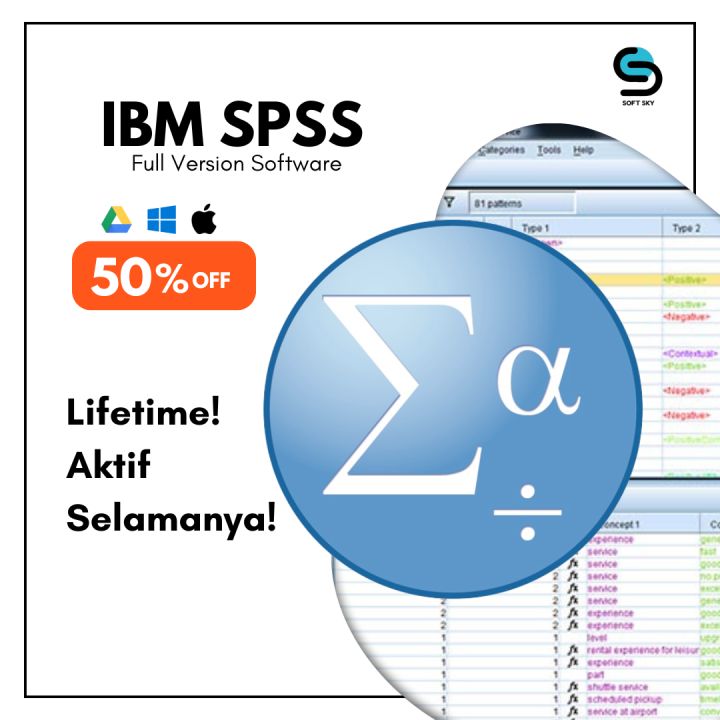 Statistik SPSS 29, 27, 26, 25 Bergaransi Full Version SPSS STATISTIK (Win & Mac) | Lazada Indonesia