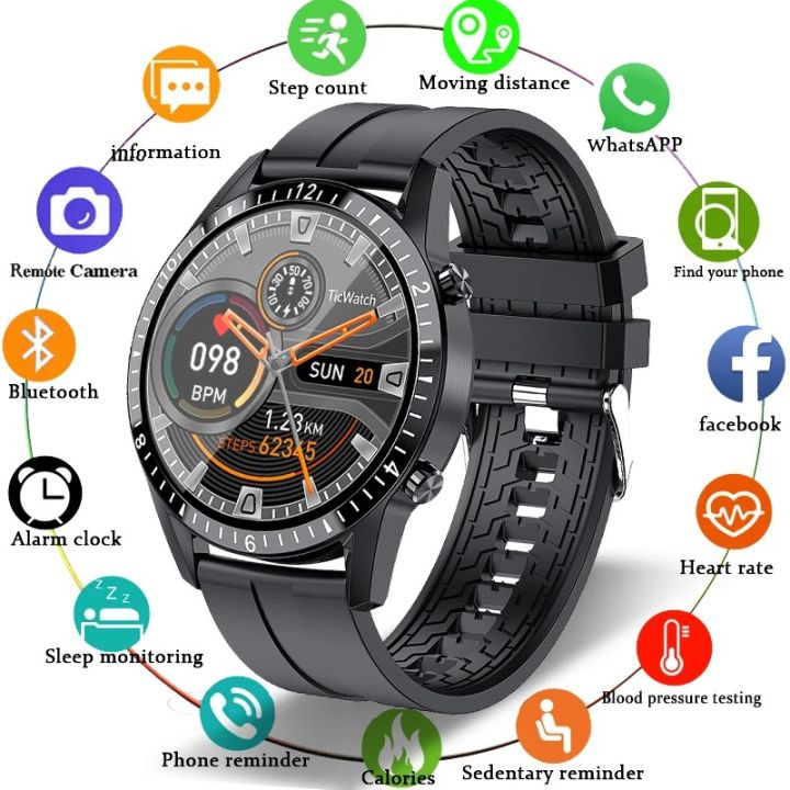 【Ready stock】USAMS Smart Watch Phone Full Touch Screen Sport Fitness ...