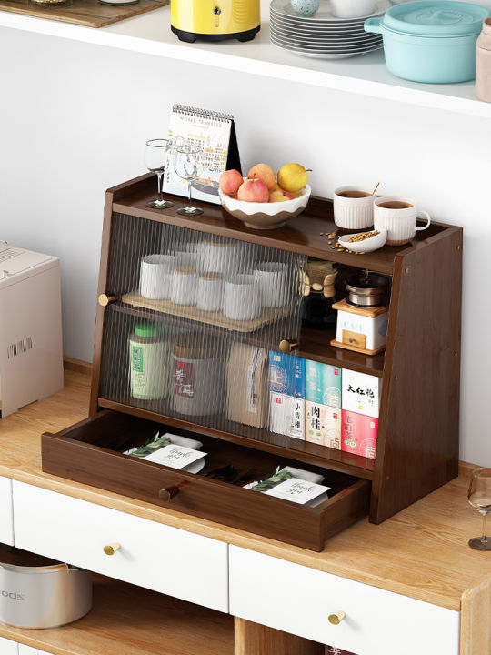 Tea Room Office Desk Coffee Cup Storage Rack Tabletop Organizer Home ...