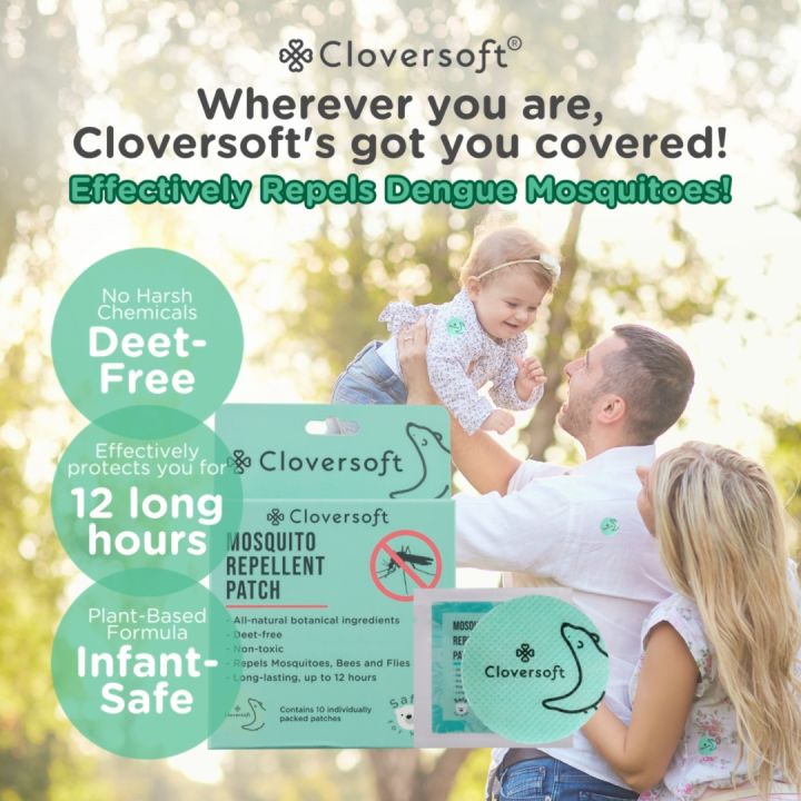 Cloversoft Children Kids Mosquito Garden Insects Repellent Patch (10pcs ...