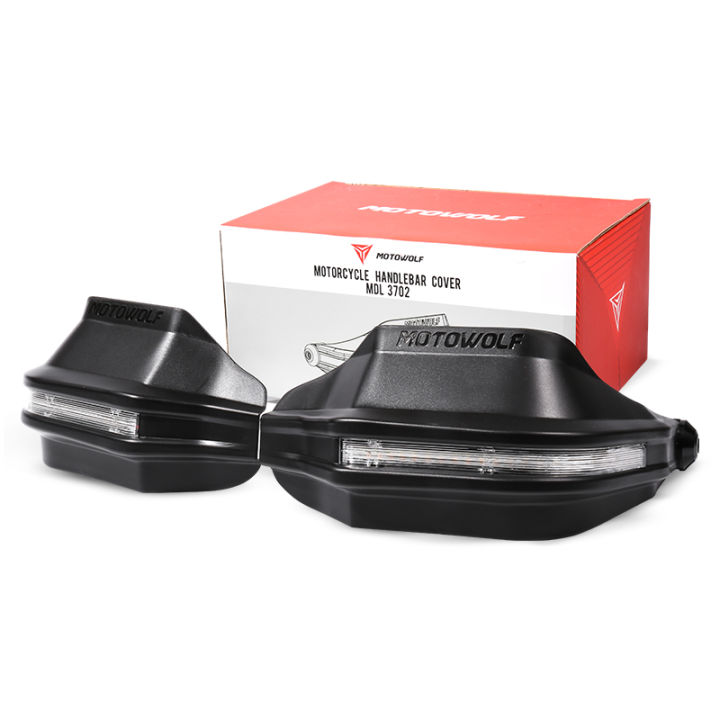 Motowolf Brake Lever Hand Guard V1 with LED Signal Light & V2 Hand ...