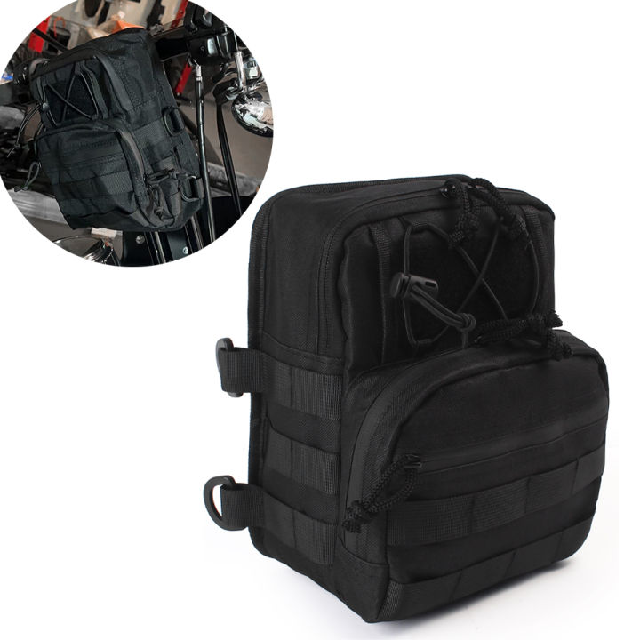 Motorcycle Club Style Utility Molle Traveller Bar Handlebar T-Bar Bag ...