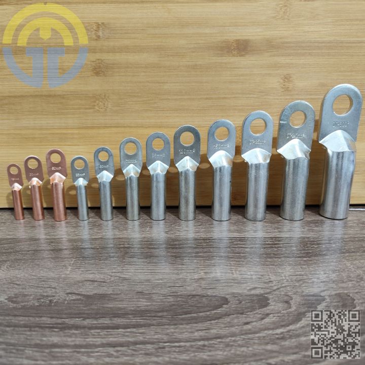 Electrical Solid Copper Welding Cable Terminal Lugs Bare Tin Coated 16 ...