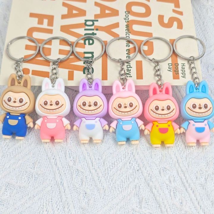 TIANLESIWEI Cute Cartoon Character Keychains with Bunny Ears and ...