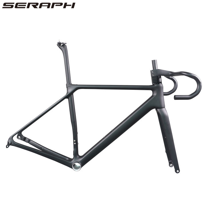 Seraph Carbon Fiber Road Bike Frame D22 Matte Black Carbon Carbon ...