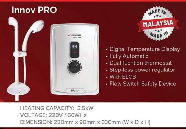 Ecotherm Innov Pro Model Singlepoint Water Heater | Lazada PH