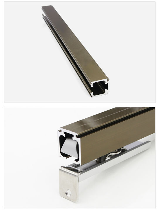 Thickened aluminum alloy hanging rail Steel Door Track for Sliding Door ...