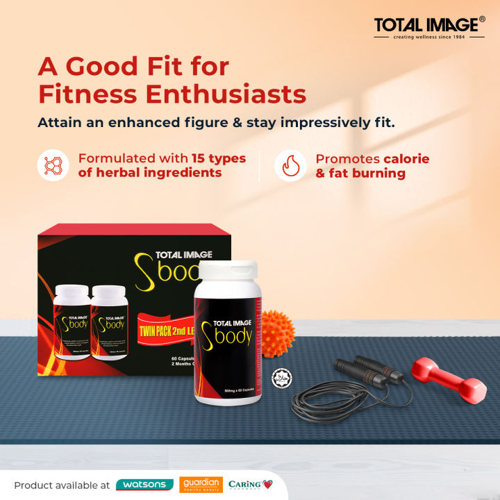 Total Image S Body 60 + 60 Capsules (Twin Pack) (Slimming) (Expiry Date ...