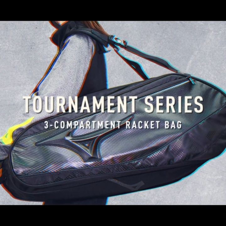 Mizuno Badminton Racket Bag - Tournament Series 3-Comp Bag [Enso ...