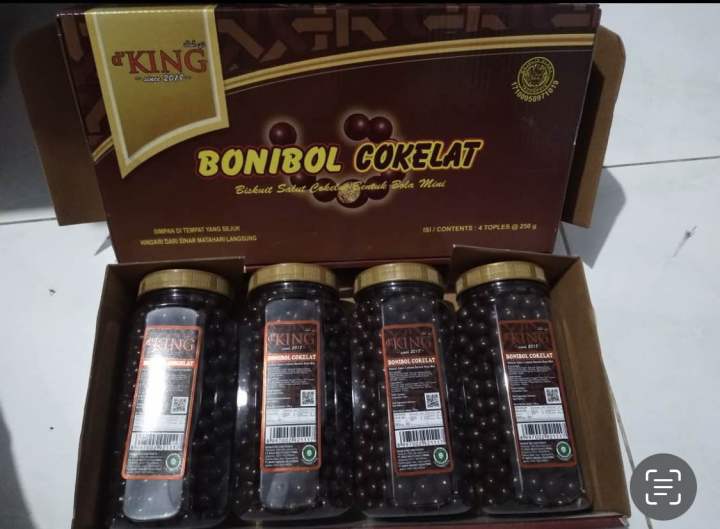 Bonibol Coklat D’King 1 dus ( isi 4 toples ) | Lazada Indonesia