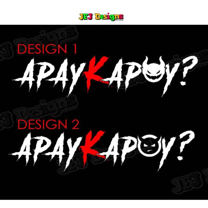 APAY KAPOY ilocano word Cutout sticker | Lazada PH