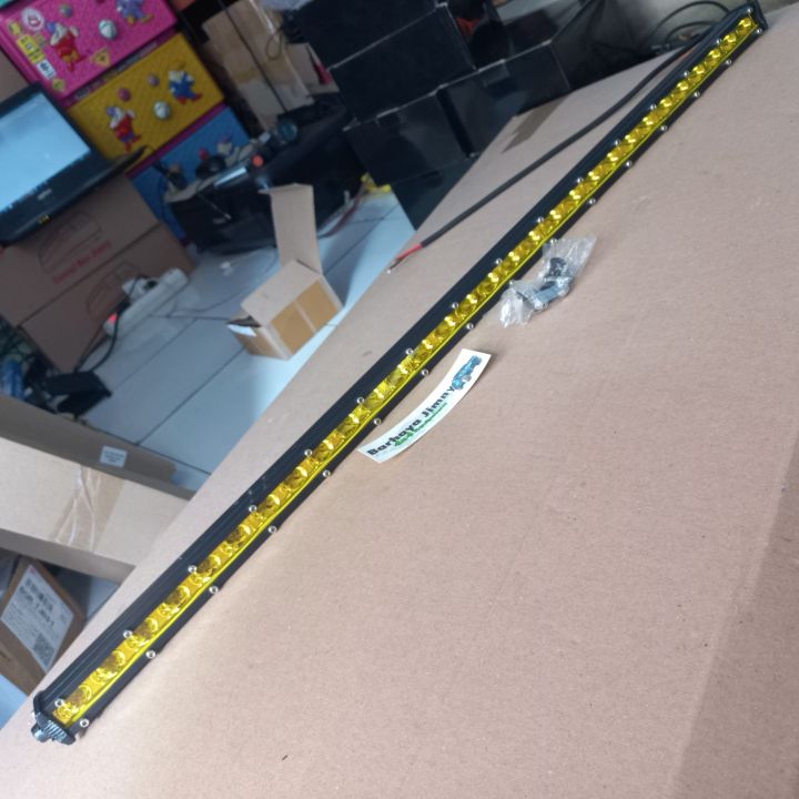 LED BAR SINGEL ROW 80CM LEDBAR SLIM KUNING TEMBUS KABUT 90WATT OFFROAD ...