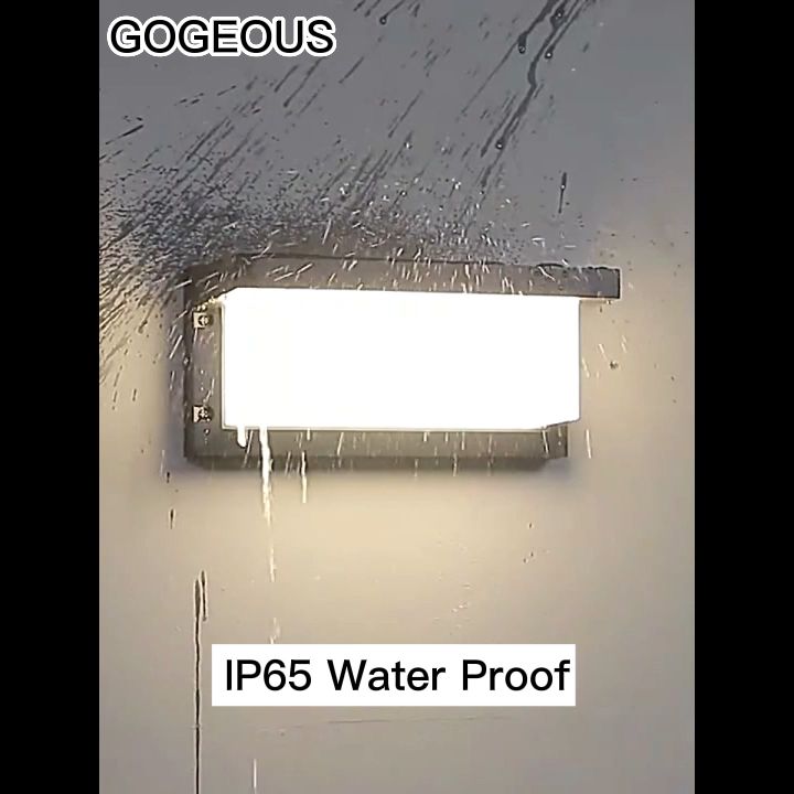 GOGEOUS Outdoor Waterproof IP65 Modern LED Wall Light Outdoor Wall Lamp ...
