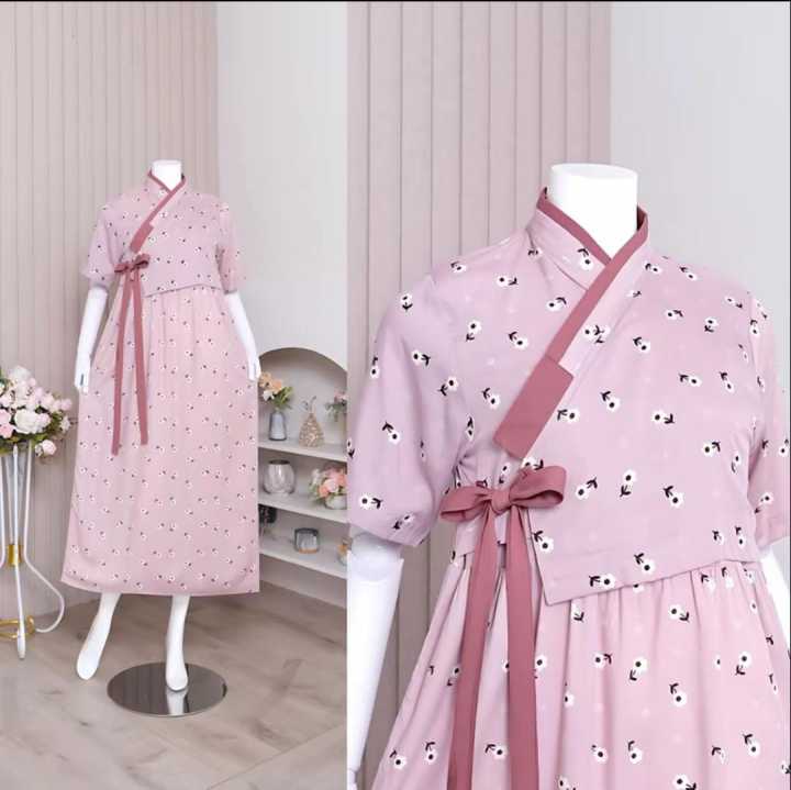Jennie Home Dress Daster Rayon Premium Kimono Hanbok Korea Jumbo Busui ...