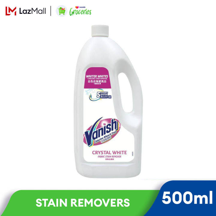 Vanish Fabric Clothes Crystal White Stain Remover Liquid 500ml | Lazada