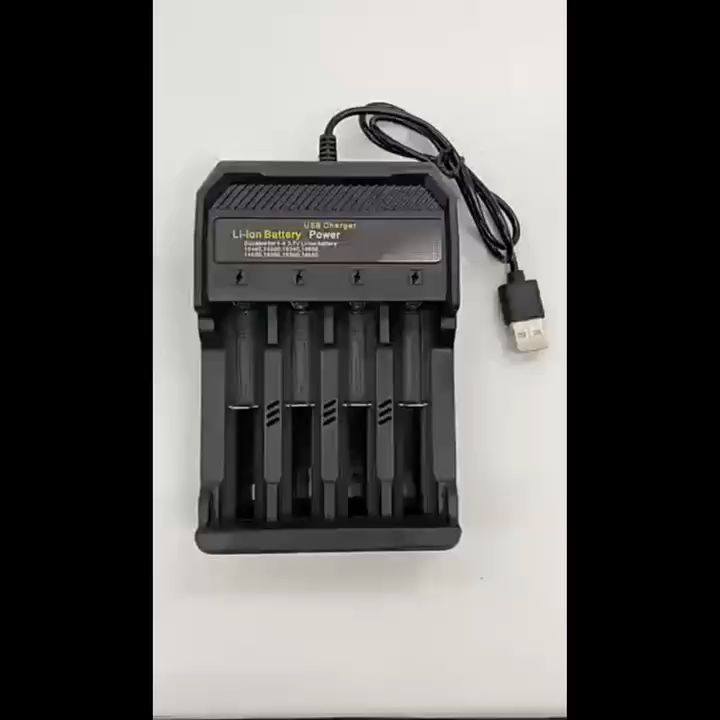 Rechargeable Battery 18650 with Battery Charger 9900mAh 3.7V Li-ion ...