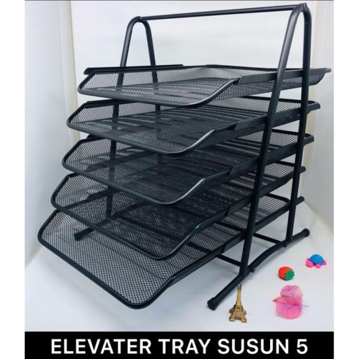 Rak kertas / rak dokumen 5 susun besi | Lazada Indonesia