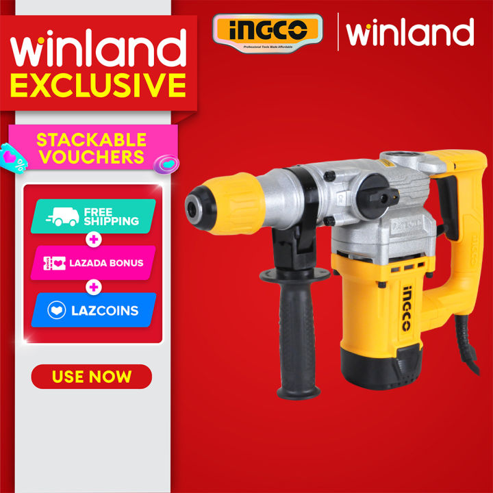 Ingco by Winland Rotary Hammer Drill / Chipping Gun 1050W SDS Plus ...