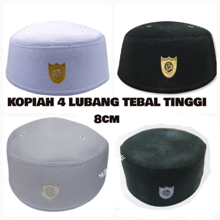 KOPIAH DEWASA 4 LUBANG LOGO TEBAL SIZE (S-21/M-21½/L-22/XL-22½/XXL-23 ...