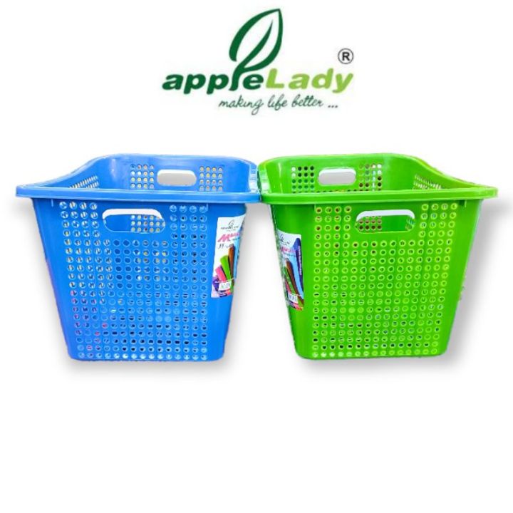 Applelady Plastic Square Laundry Basket 50Liter / Multipurpose Basket ...