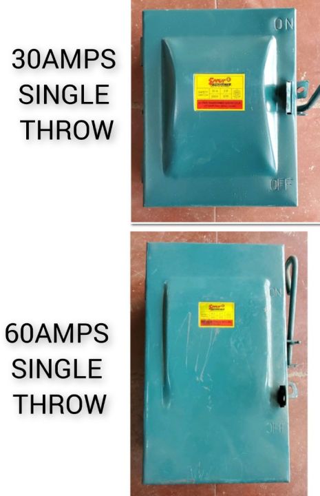 EVER SAFETY SWITCH BOX FUSE BOX 30A, 60A -2P-250V-SINGLE THROW SAFETY ...
