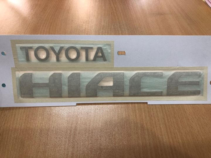 Toyota Hiace Emblem Plate Back Door Name | Lazada PH