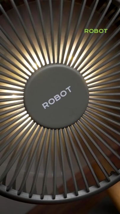 ROBOT Mini Desktop Fan RT-BF20 2000mAh Multifunction Table Fan Mini ...
