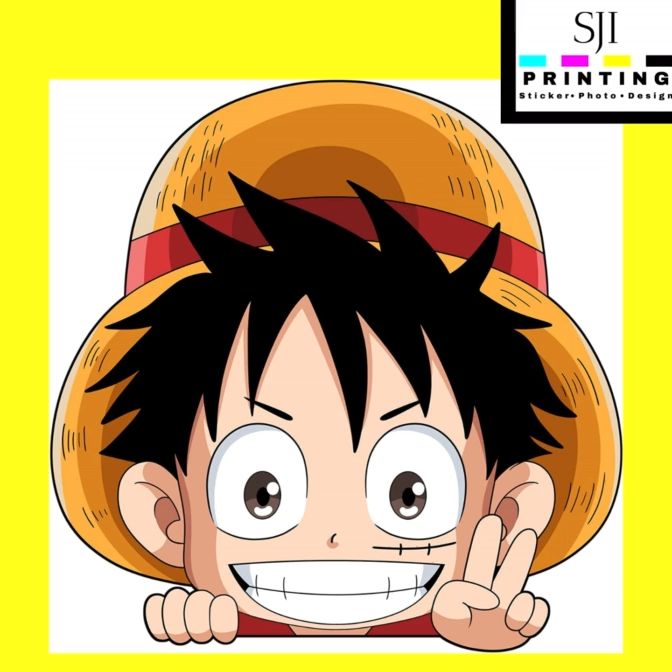 SJI One Piece Luffy PEEKER STICKERS AQUAFLASK / Decals / Kiss-cut ...