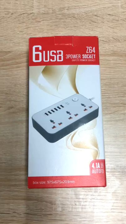 Socket Plug Multifunction Socket Plug Universal Socket Power Strip With Power Socket 6 Usb