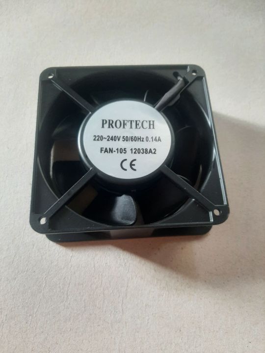 PROFTECH 12 Cm 220 240V 50/60Hz 0. 14A FAN 105 12038A2 metal exhaus fan ...