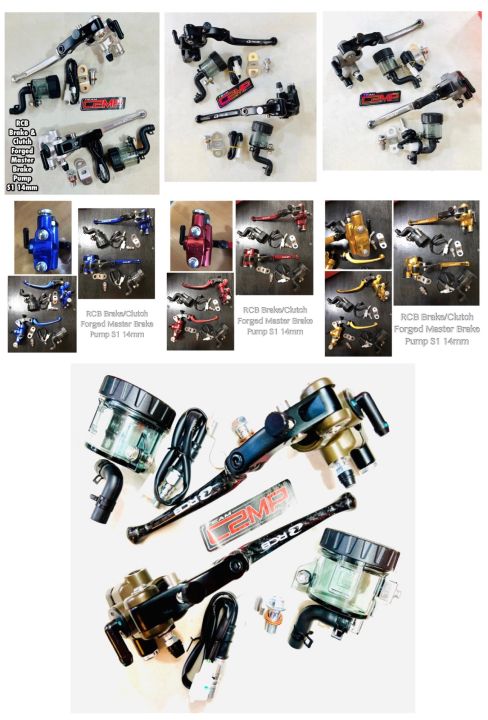 RCB S1 Forged Brake and Clutch Master Brake Pump 14mm and 17mm | Lazada PH