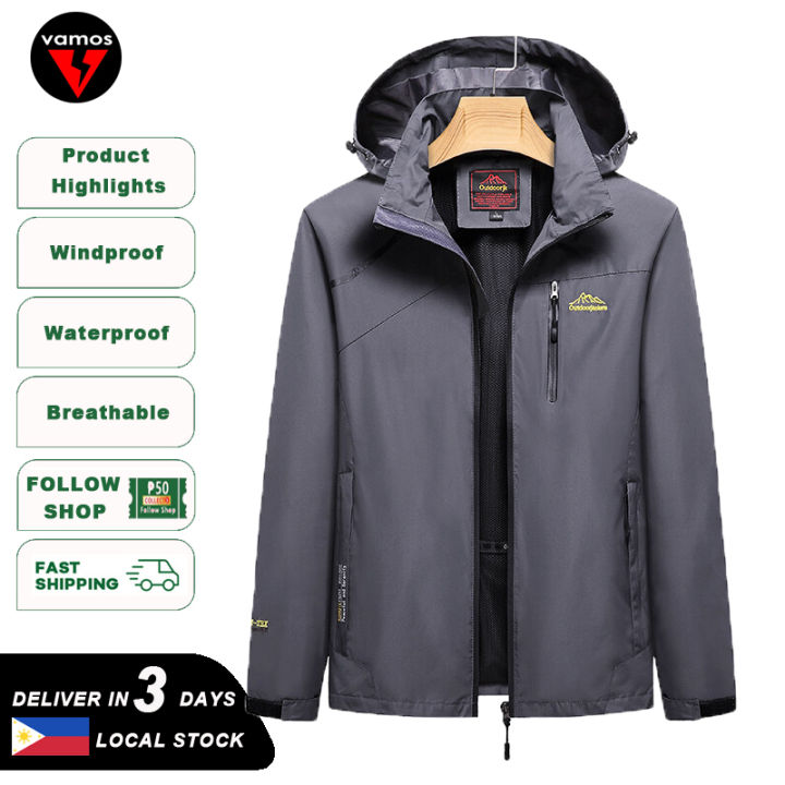 VAMOS Men's Thin Single-layer Waterproof Windbreaker Outdoor Sports and ...