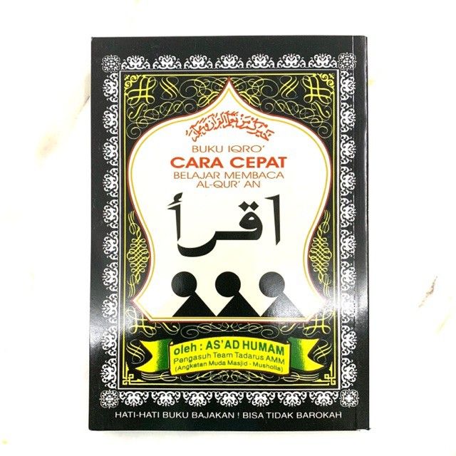 Buku Iqra' | Iqra Hitam - Cara Cepat Belajar Membaca Al-Quran. | Lazada