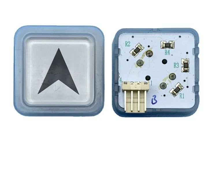 Elevator Push Button BS34C Square Transparent Blue Push Button for Xizi ...