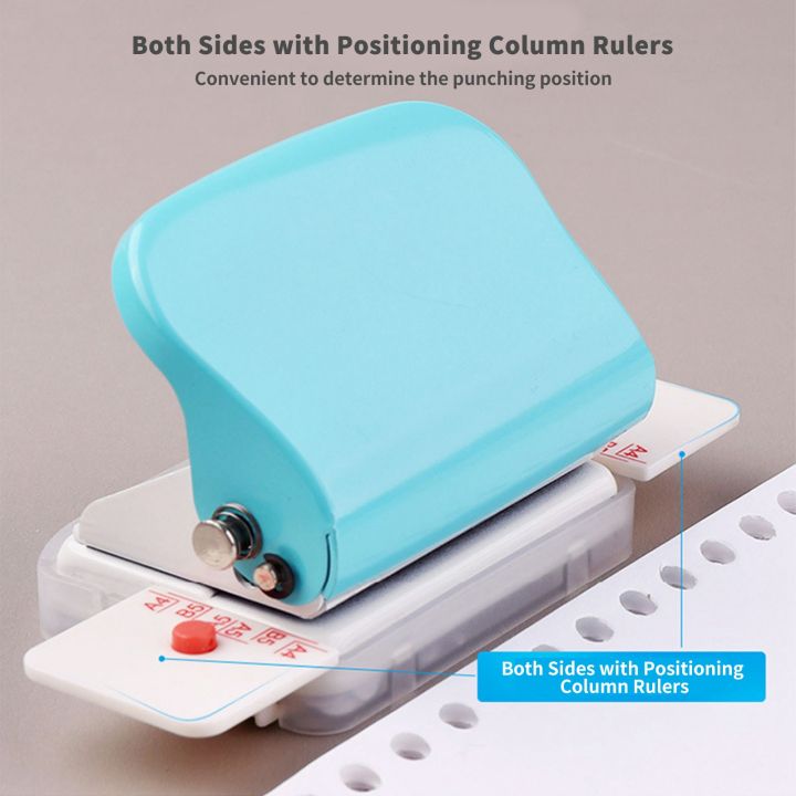 [Ganlitong] 6 Hole Punch 5 Sheets Capacity Loose Leaf Paper Puncher ...