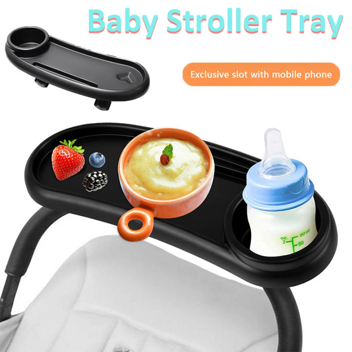 New Stroller Dinner Table Tray Universal Stroller Food Trays with Cup ...