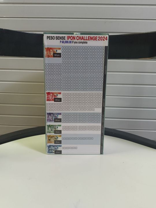 Alkansya Glass 2024 Ipon challenge Chart | Lazada PH