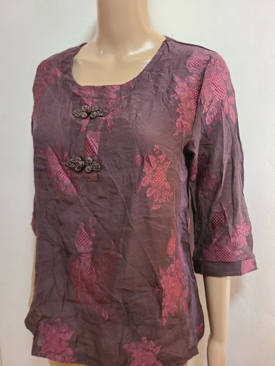 Asean inspired attire Tunic ethnic indigenous Tribal blouse [M] | Lazada PH