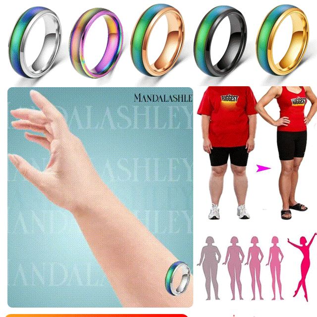 Temperature Color Changing Ring Changing Color Rings Couples Fashion ...
