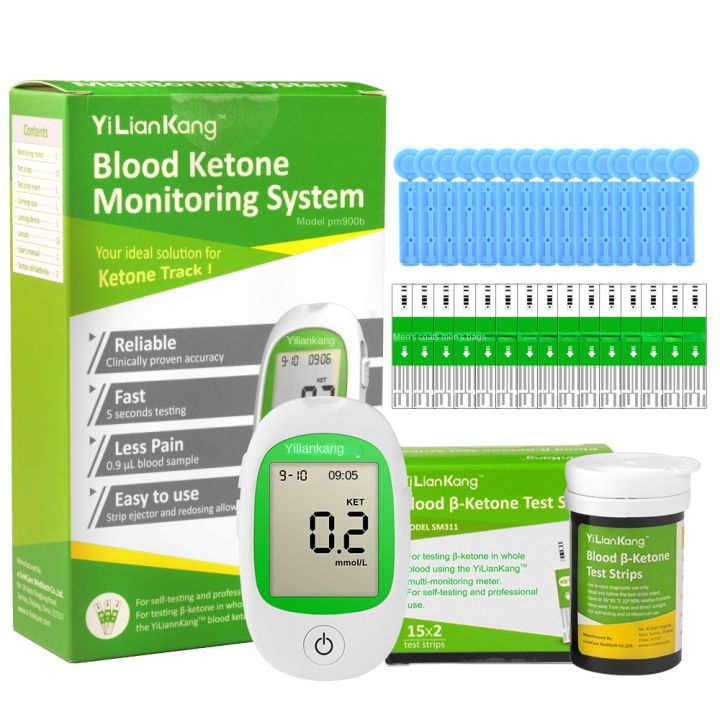 Blood Ketone Meter Kit for Keto Diet Testing - Complete Ketone Test Kit ...